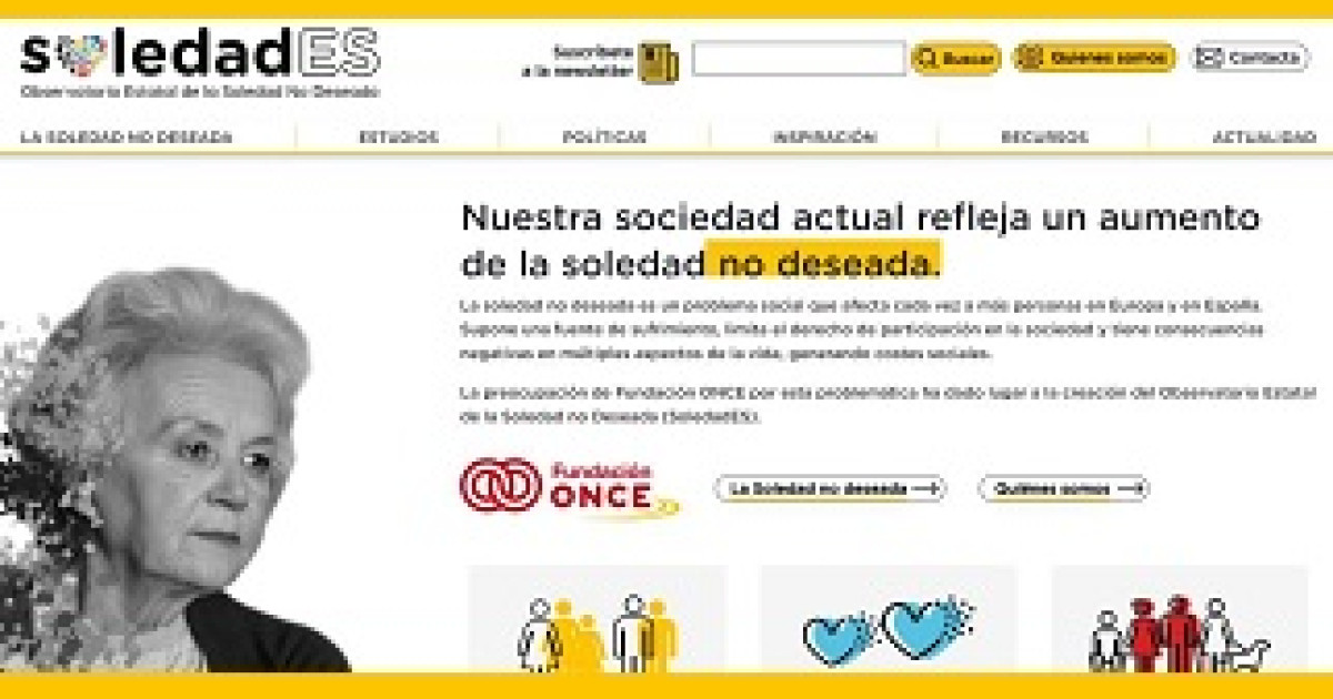 Estudio del Observatorio de Soledad no Deseada de Fundación ONCE